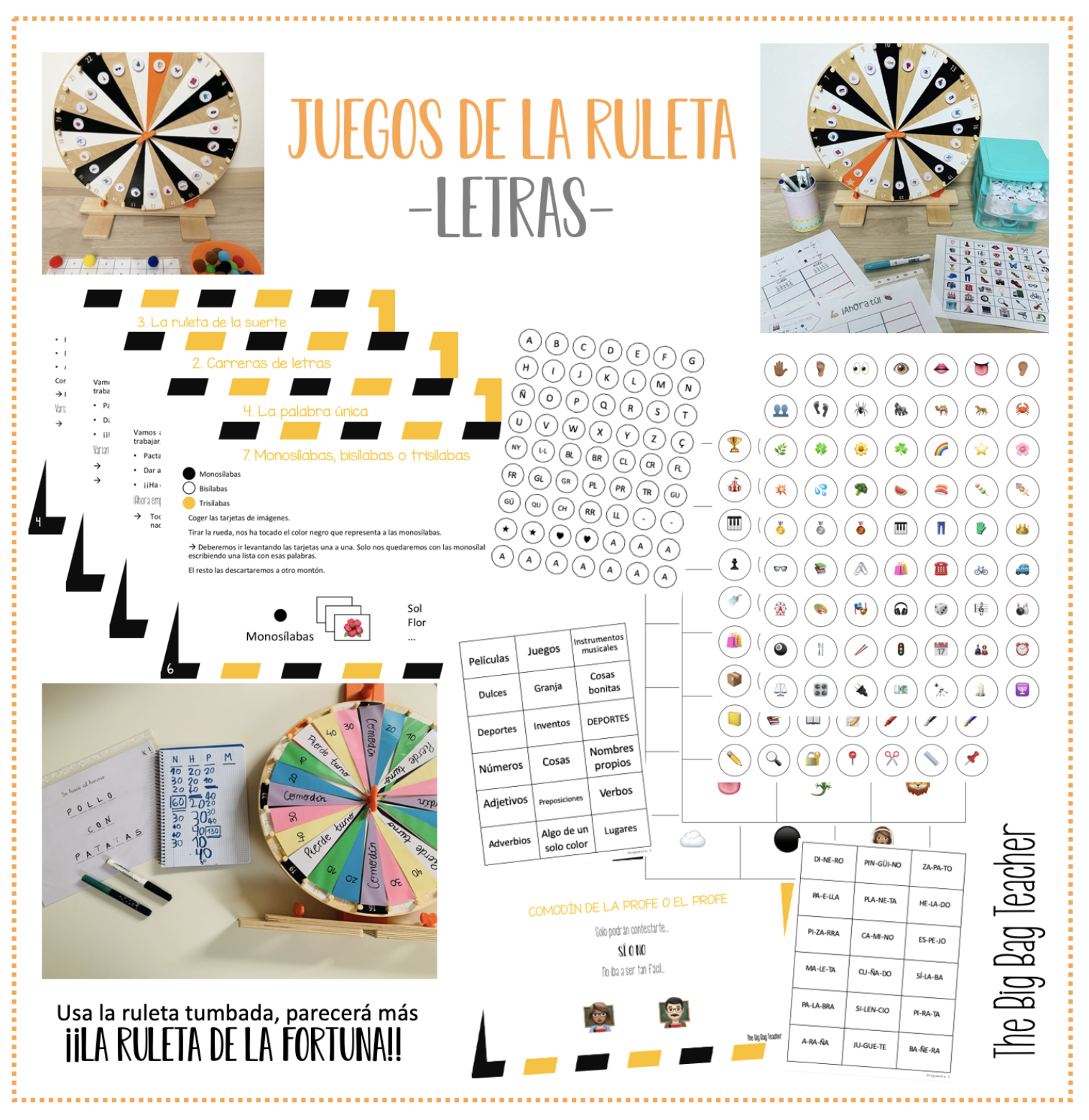 Profes Papel Tijera 22 propuestas de letras para la ruleta de Ikea o ...