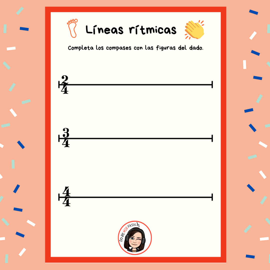 Profes Papel Tijera EL DADO RÍTMICO