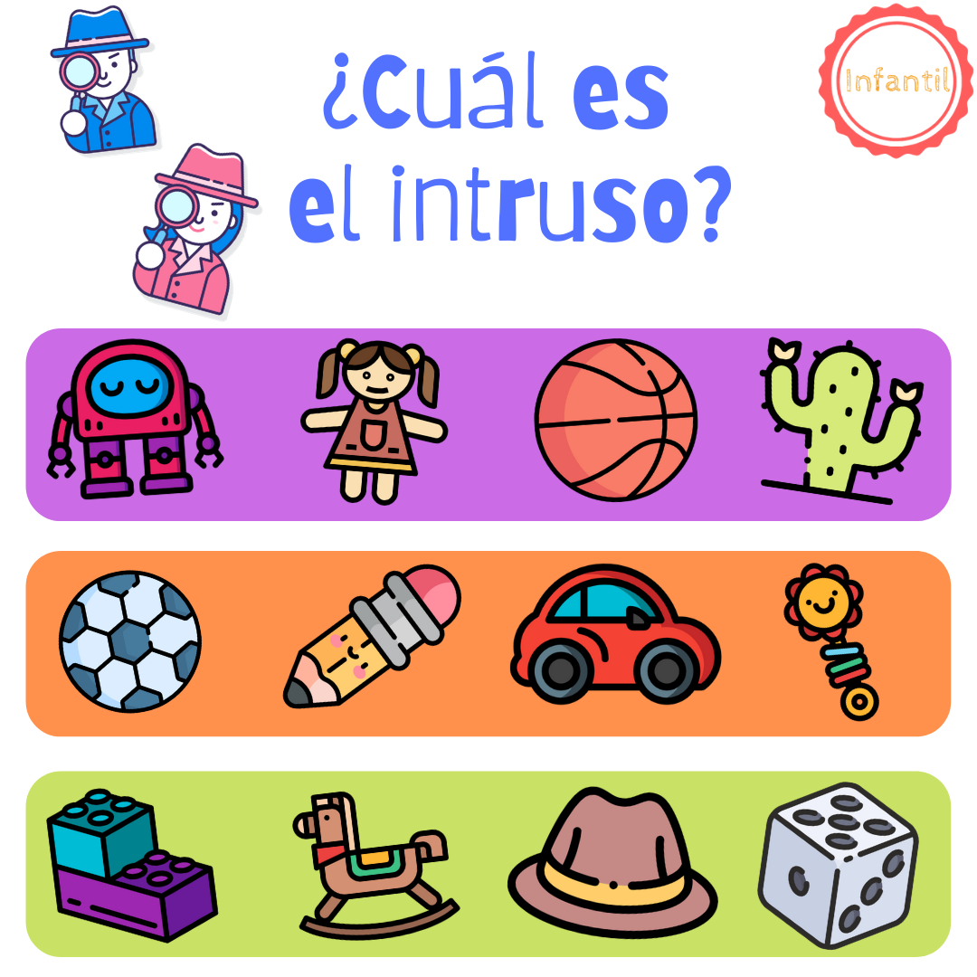 Profes Papel Tijera Busca el intruso "Día del Juego"