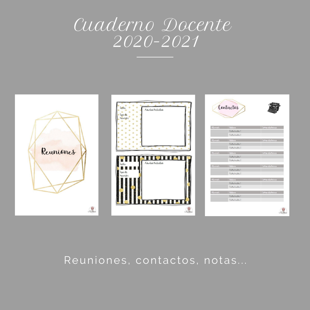 Profes Papel Tijera Teacher Planner 2020-2021