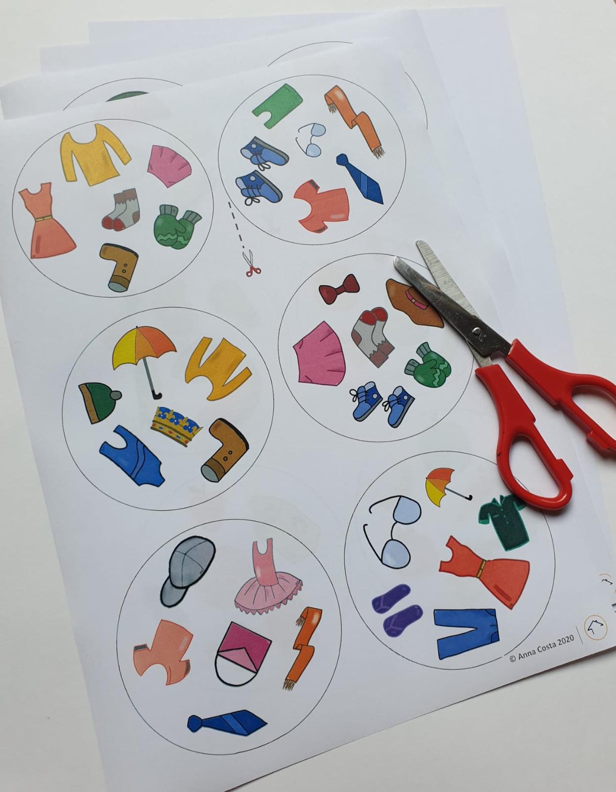 Profes Papel Tijera DOBBLE LA ROPA