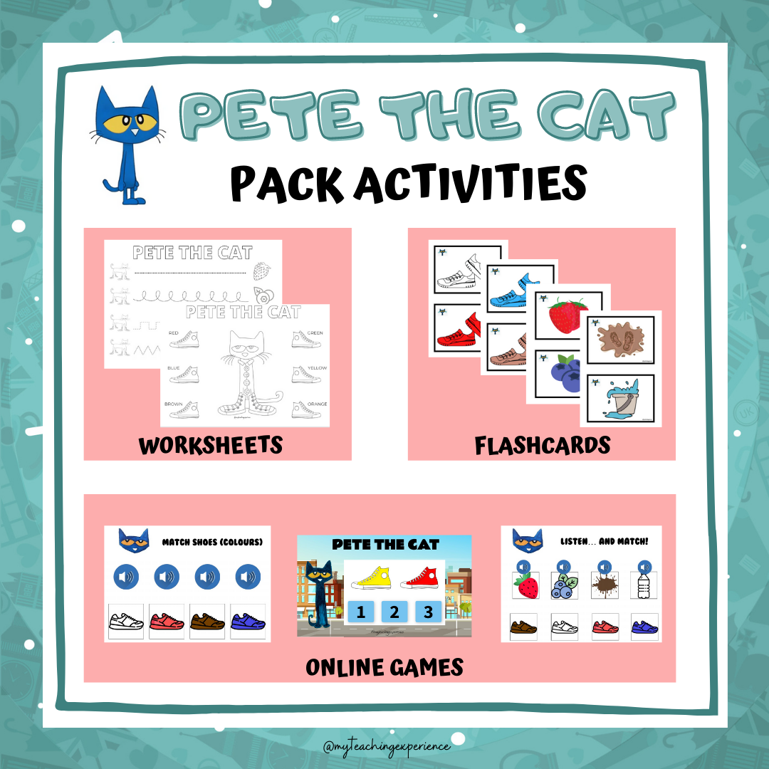 Profes Papel Tijera PETE THE CAT PACK