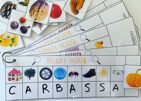 Profes Papel Tijera Palabras ocultas del otoño