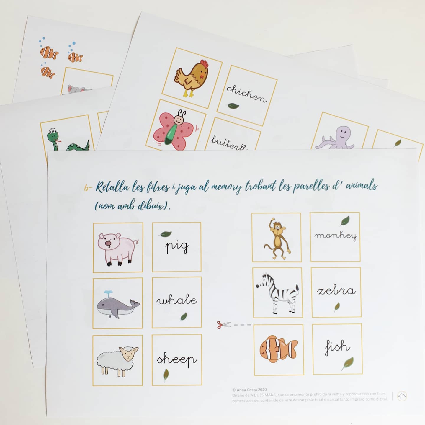 Profes Papel Tijera VOCABULARIO: THE ANIMALS