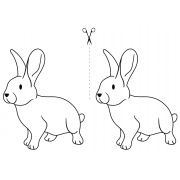 Profes Papel Tijera Christmas card: "Snow rabbit, spring rabbit" by Il ...