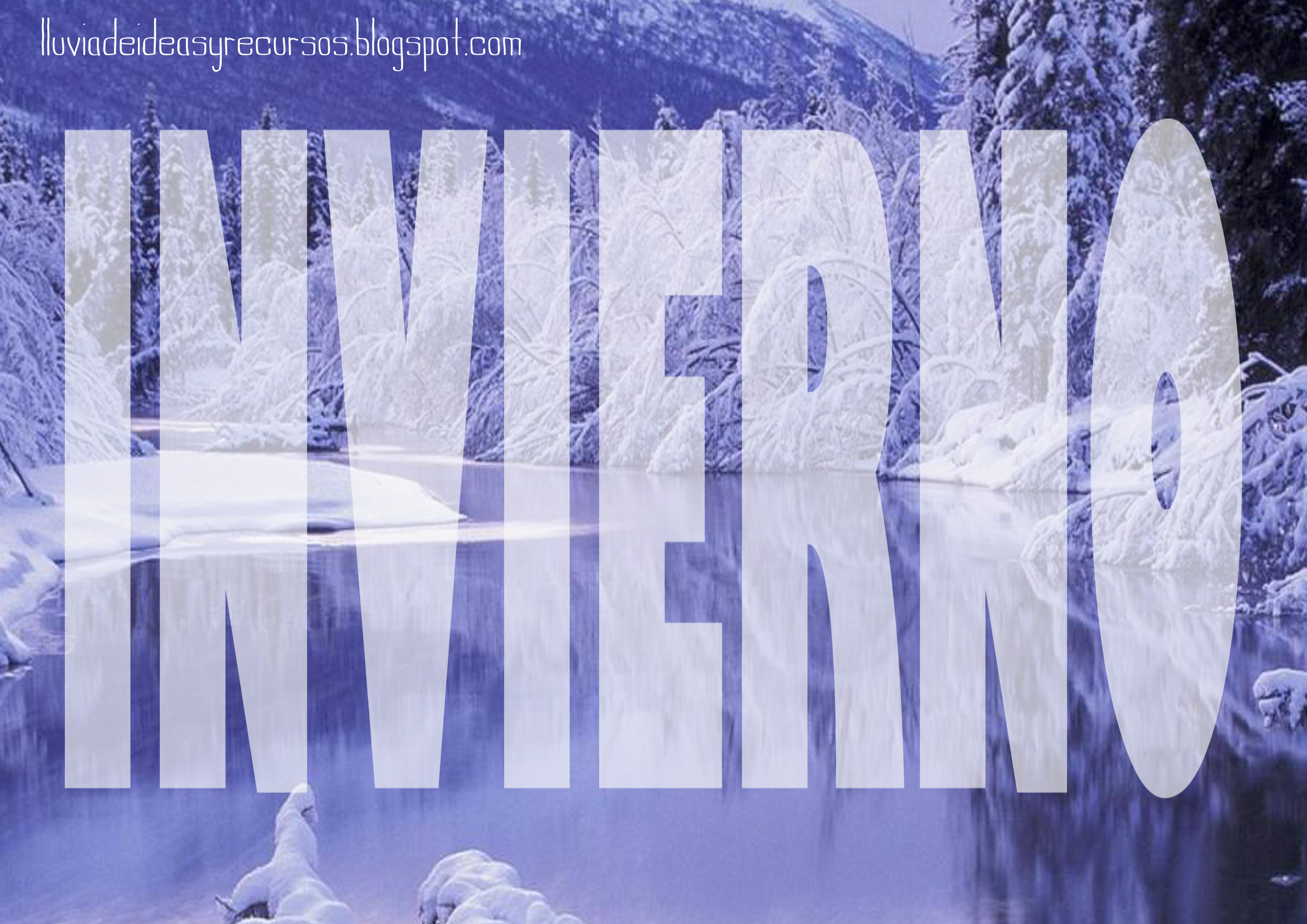 Profes Papel Tijera PACK IMPRIMIBLE CARTELES Y PALABRAS DE INVIERNO