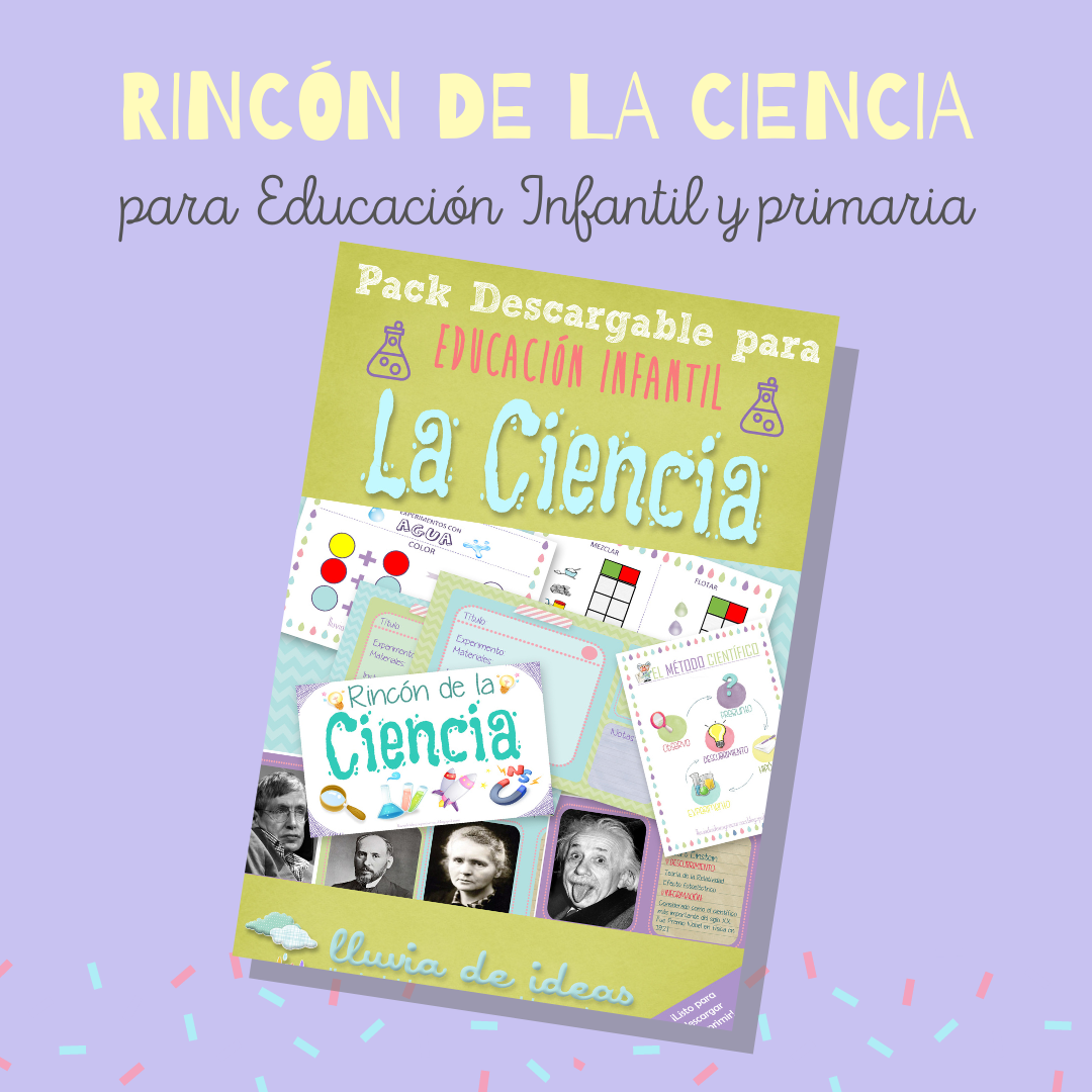 Profes Papel Tijera PACK IMPRIMIBLE RINCÓN DE CIENCIA