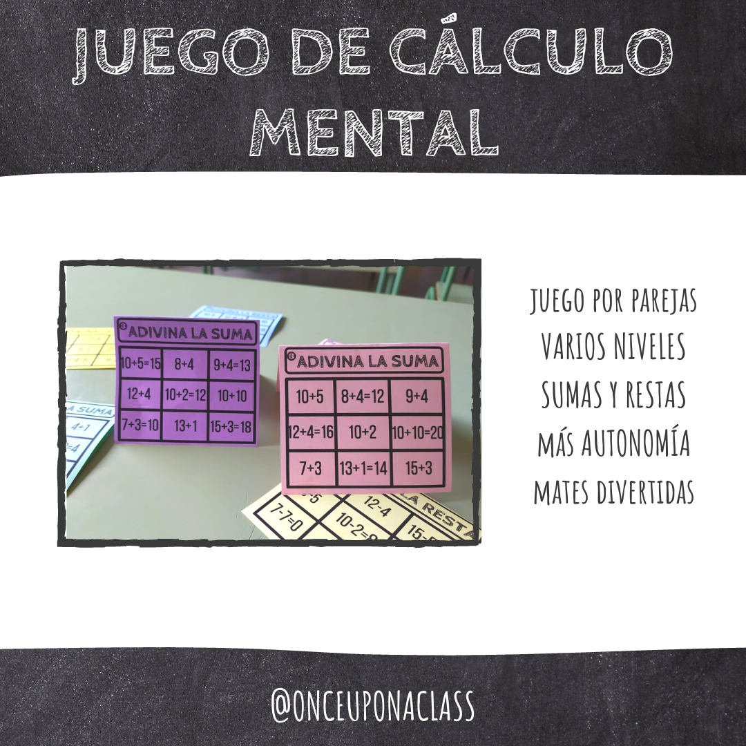 Profes Papel Tijera Tableros de juego de cálculo mental