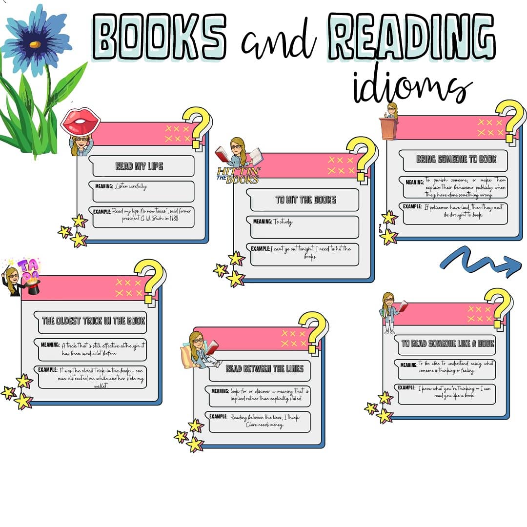 Profes Papel Tijera Books and reading idioms