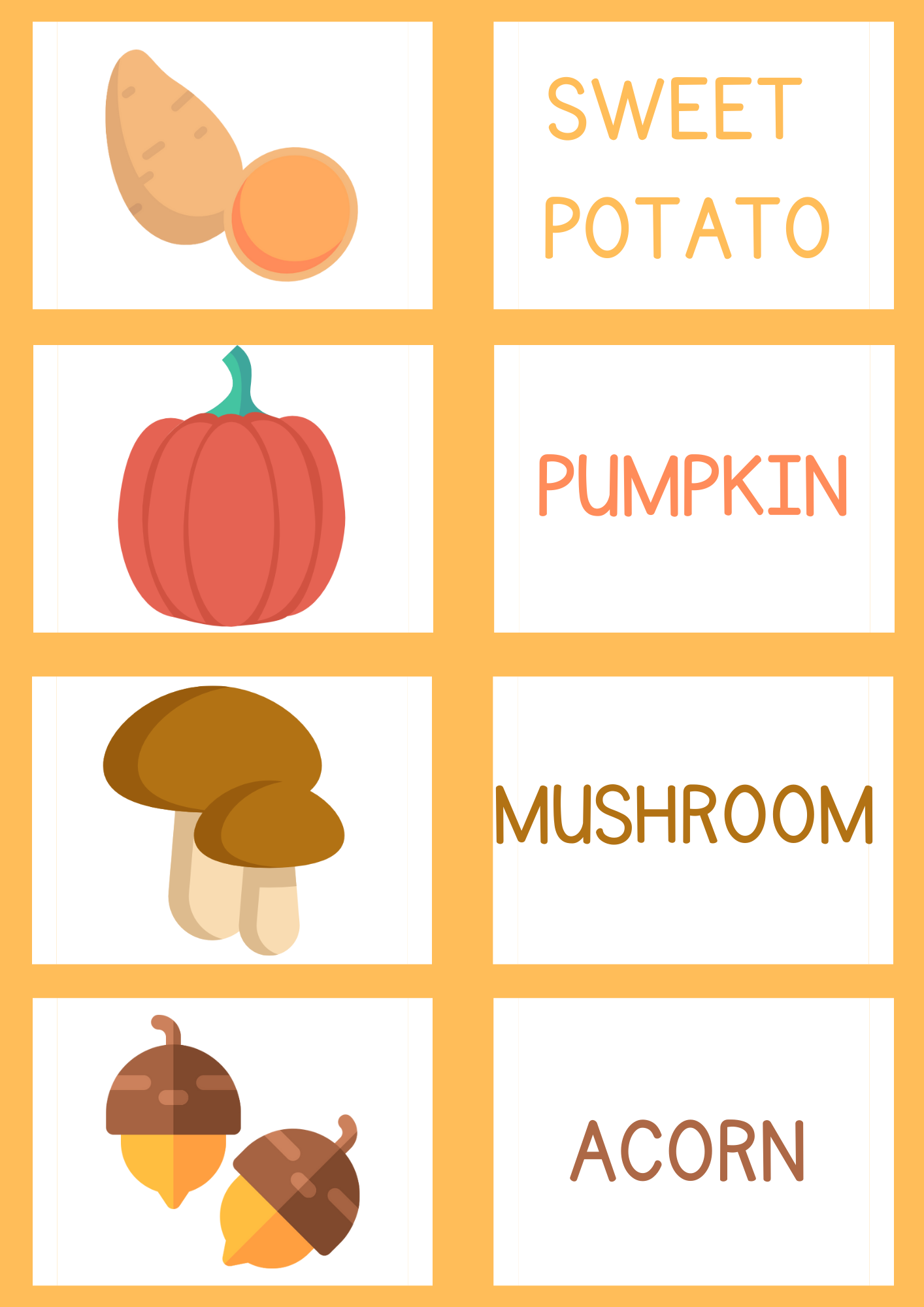 Profes Papel Tijera Autumn memory game