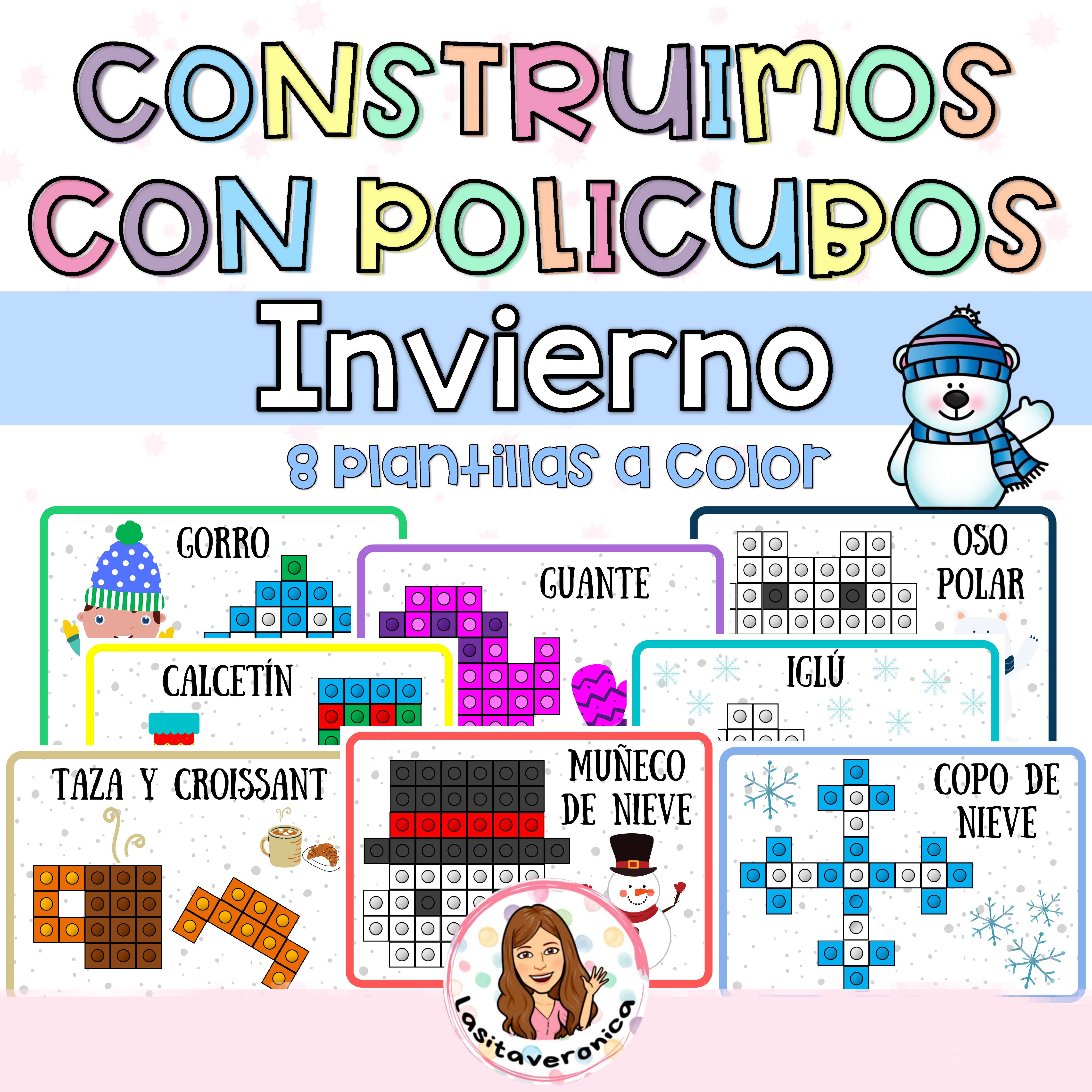 Profes Papel Tijera Construimos con policubos en INVIERNO/ Winter ...