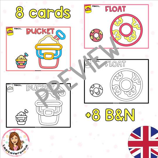 Profes Papel Tijera Summer Playdough mats. Fine motor. / Plastilina ...