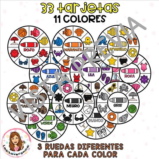 Profes Papel Tijera Los colores del verano / Summer colors.