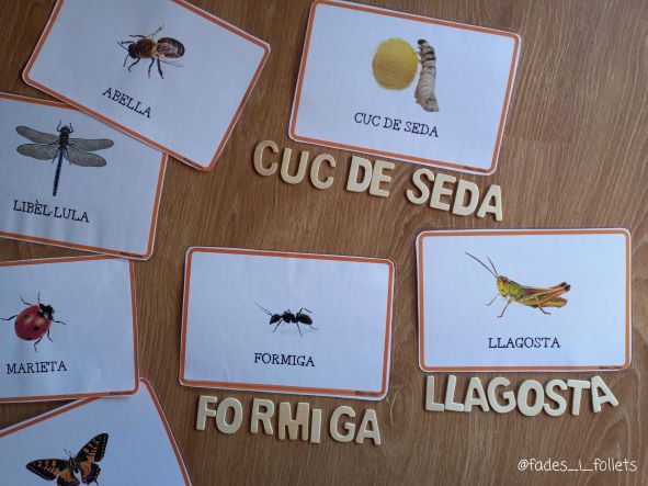 Profes Papel Tijera Tarjetas vocabulario PRIMAVERA