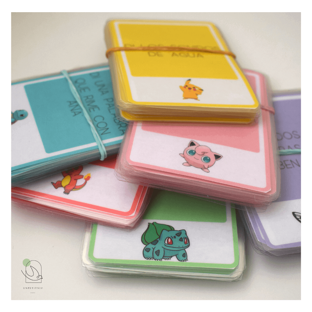 Profes Papel Tijera TRIVIAL CONCIENCIA FONOLÓGICA POKEMON