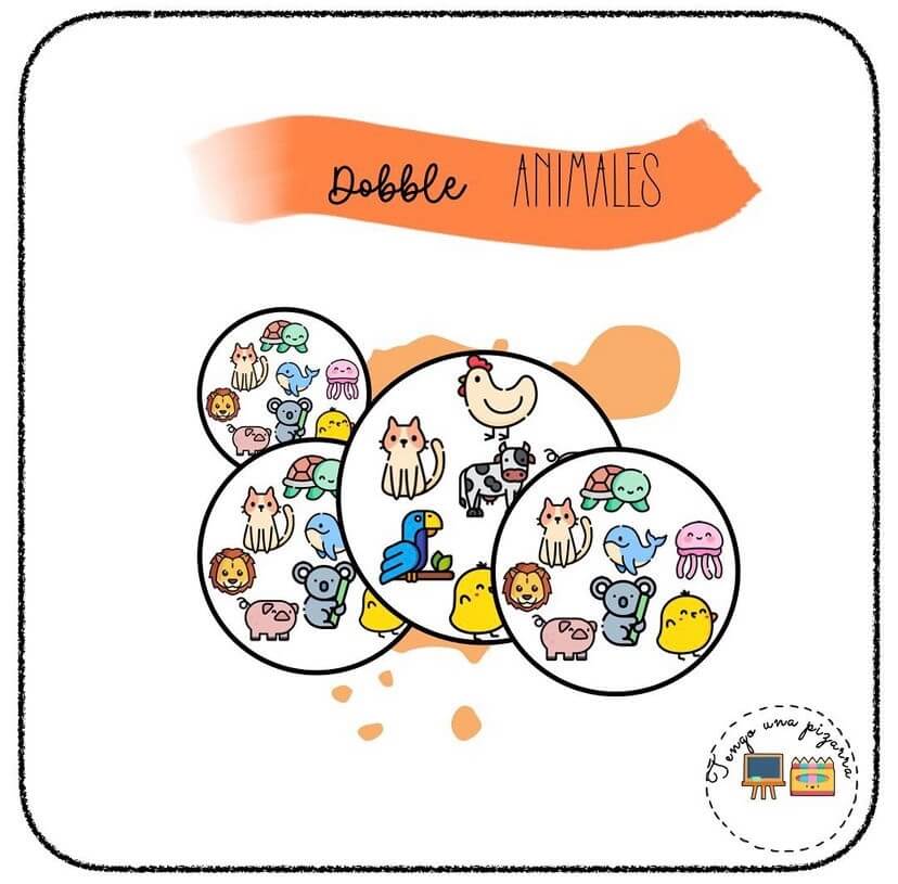 Profes Papel Tijera Dobble animales