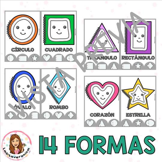 Profes Papel Tijera Plastilina formas geométricas. Vuelta al cole