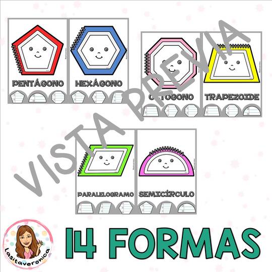 Profes Papel Tijera Plastilina formas geométricas. Vuelta al cole