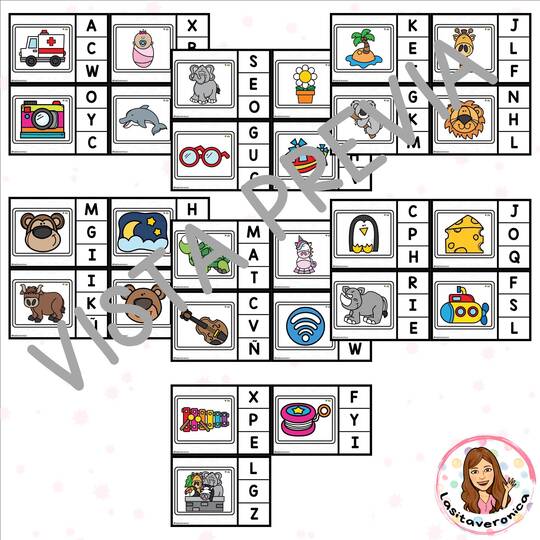 Profes Papel Tijera Sonidos iniciales Vuelta al cole / Beginning sounds ...