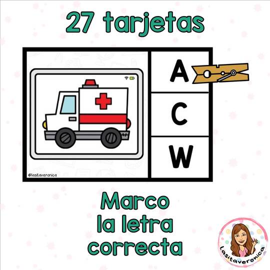 Profes Papel Tijera Sonidos iniciales Vuelta al cole / Beginning sounds ...