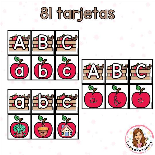 Profes Papel Tijera Letras y Sonidos iniciales otoño. Lectoescritura.