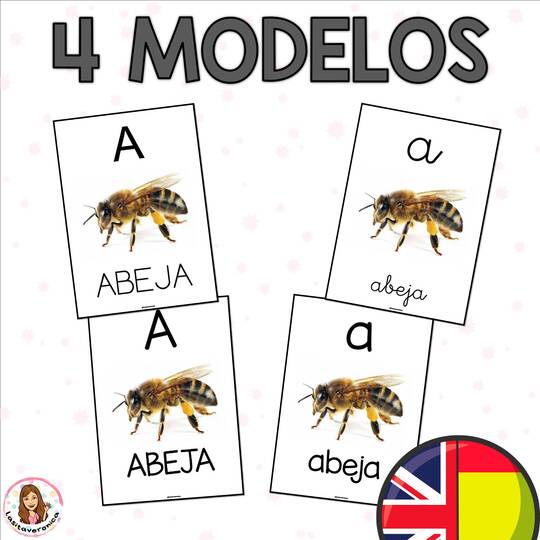 Profes Papel Tijera Abecedario de animales / Animal alphabet. Español e ...