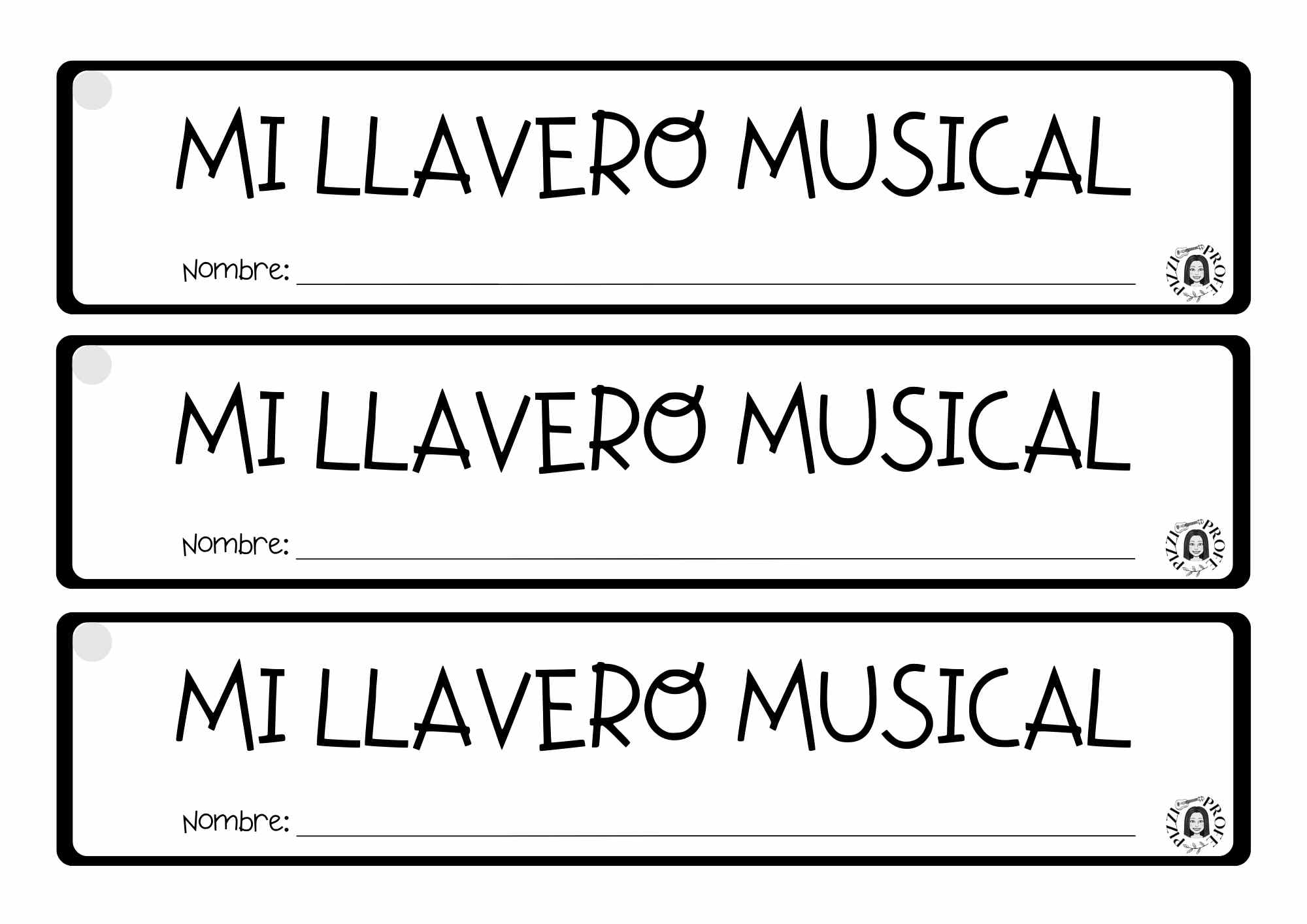 Profes Papel Tijera Mi llavero musical by @pizziprofe