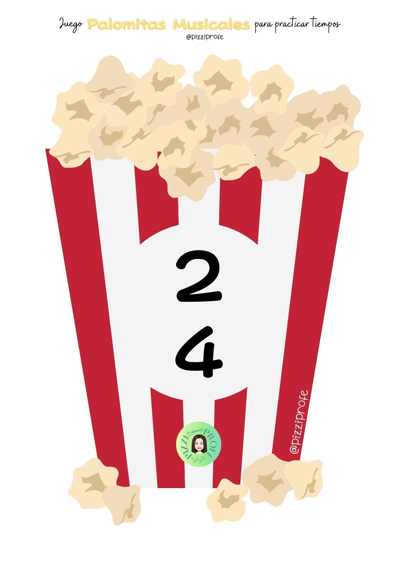 Profes Papel Tijera "Palomitas musicales" - Juego para aprender tiempos ...