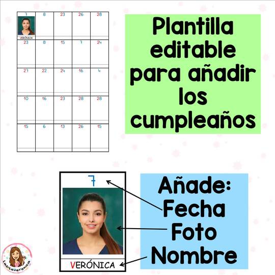 Profes Papel Tijera Poster cumpleaños. Spanish