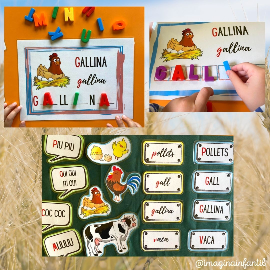 Profes Papel Tijera Lectoescriptura - Animals de granja