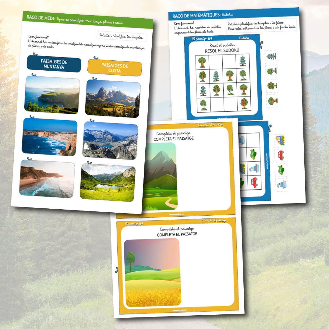 Profes Papel Tijera El paisatge – Cicle Inicial