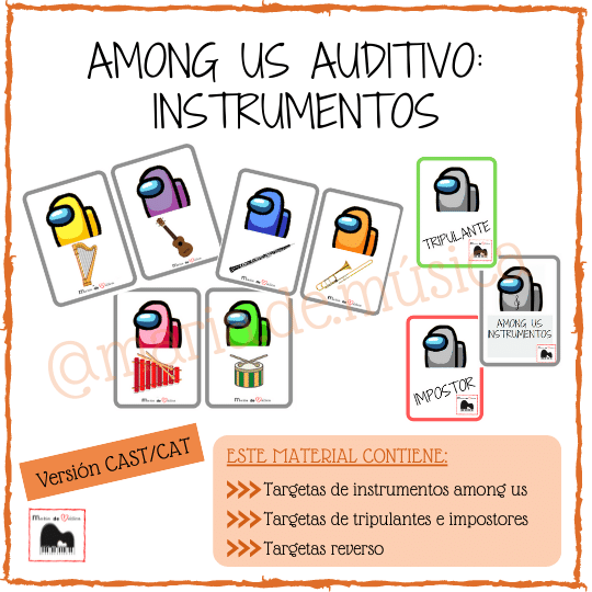 Profes Papel Tijera Among us Instrumentos