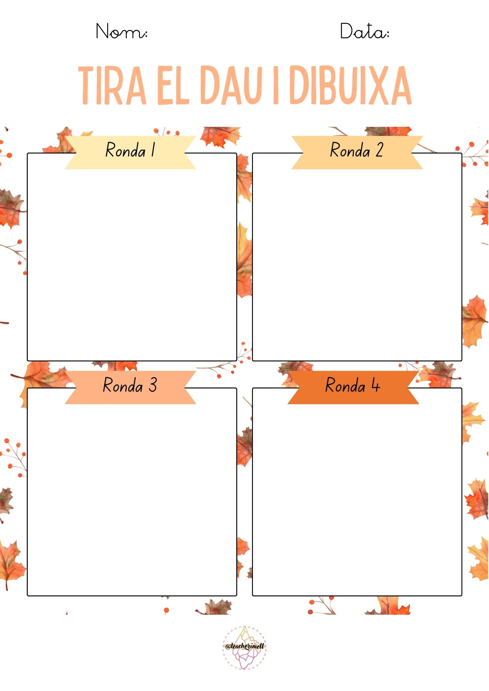 Profes Papel Tijera Tira el dau i dibuixa