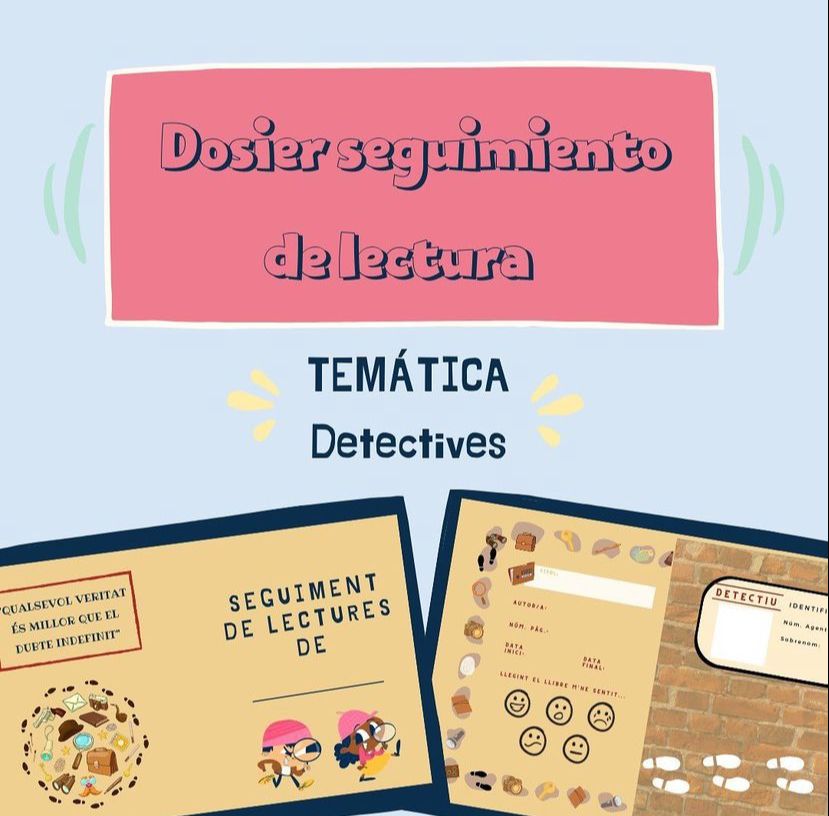 Profes Papel Tijera Seguimiento Lectura. Temática: Detectives (CAST / CAT)