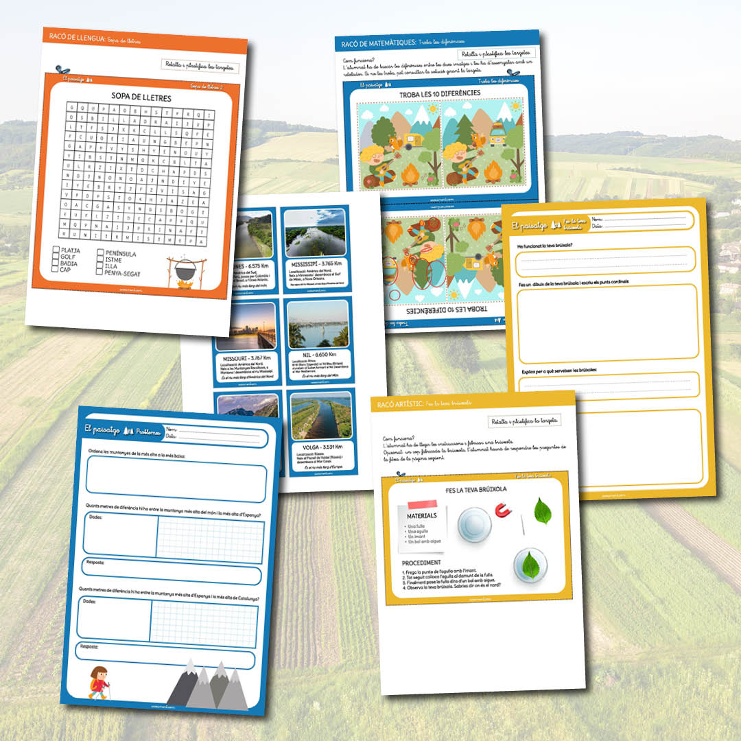 Profes Papel Tijera El paisatge - Cicle Mitjà