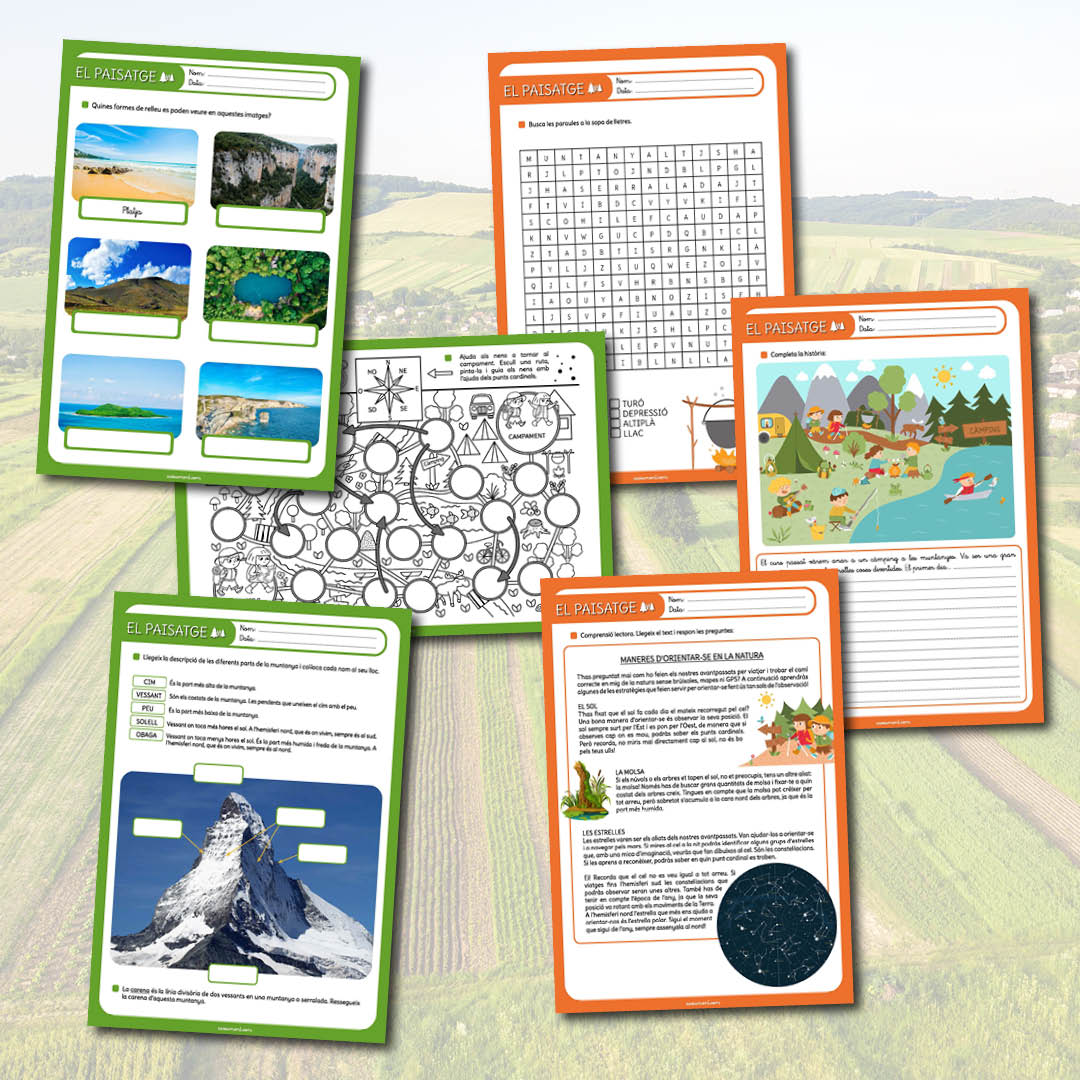 Profes Papel Tijera El paisatge - Cicle Mitjà