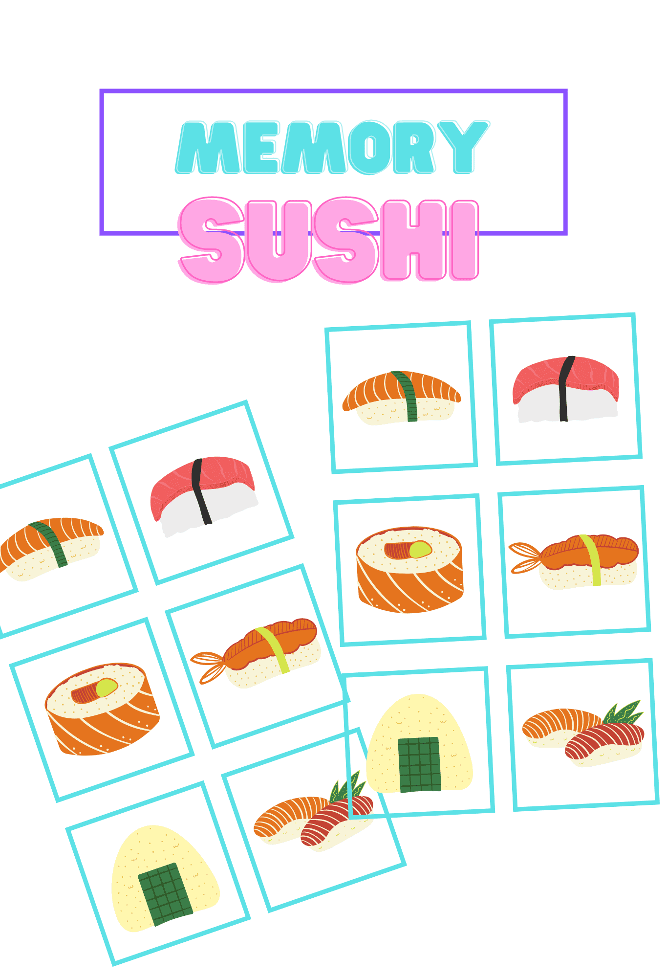 Profes Papel Tijera Memory de sushi