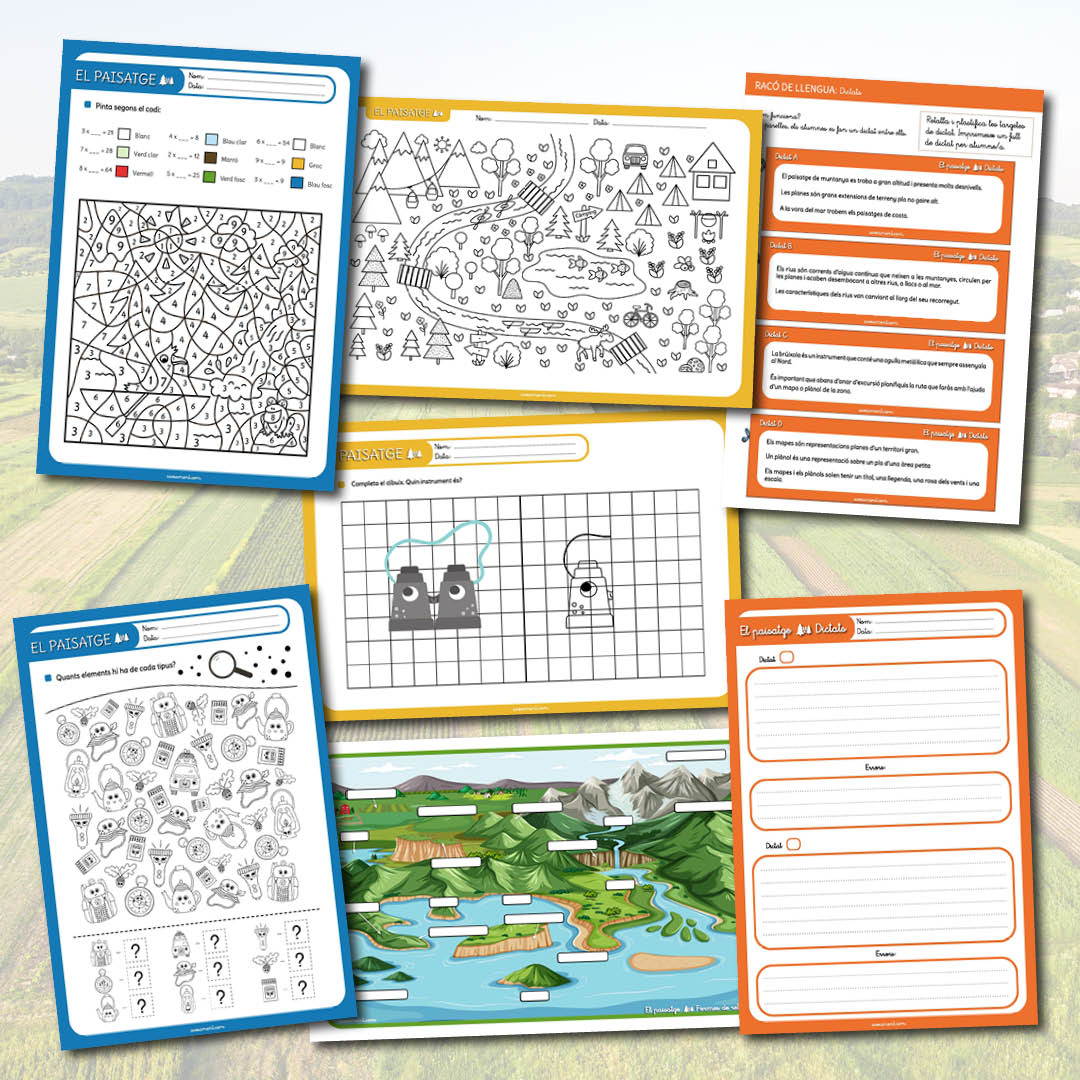 Profes Papel Tijera El paisatge - Cicle Mitjà