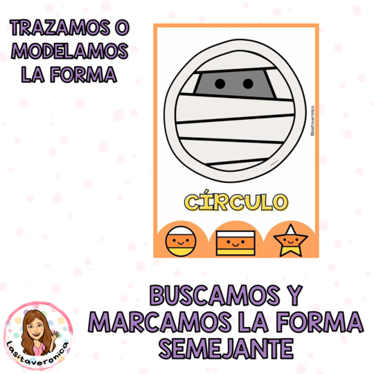 Profes Papel Tijera Plastilina formas geométricas Halloween