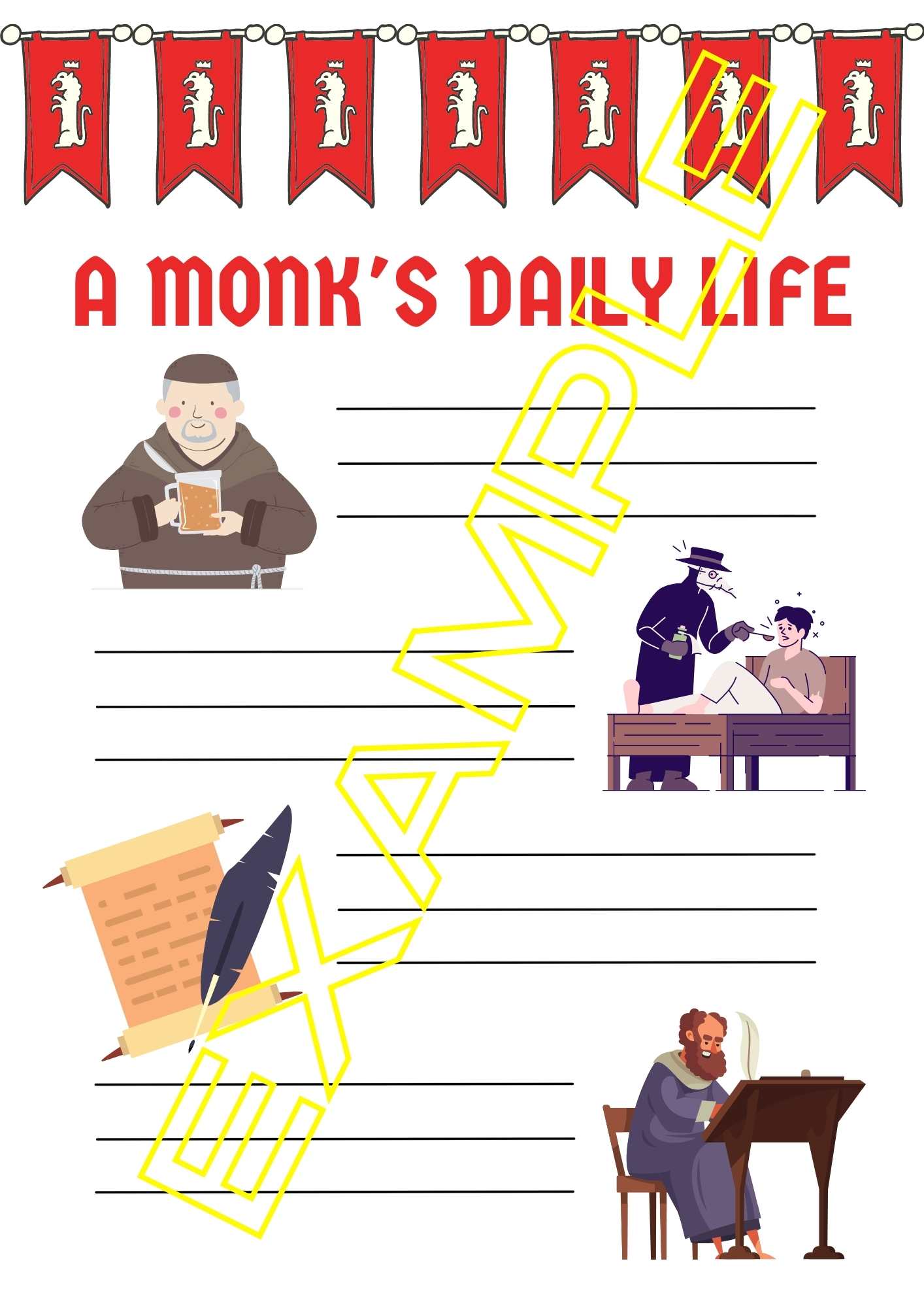 Profes Papel Tijera DAILY LIFE - MIDDLE AGES