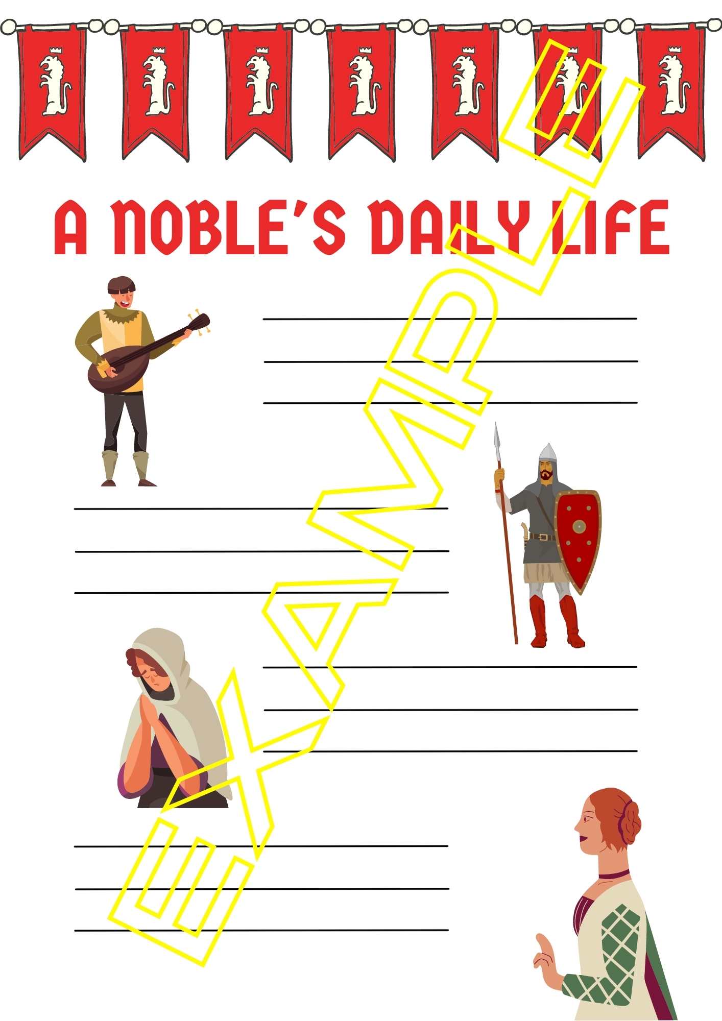 Profes Papel Tijera DAILY LIFE - MIDDLE AGES