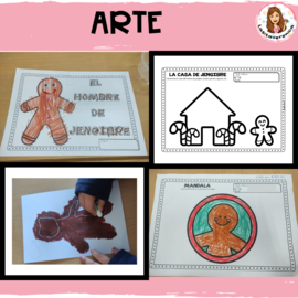 Profes Papel Tijera Actividades Hombre de Jengibre / Gingerbread Man ...