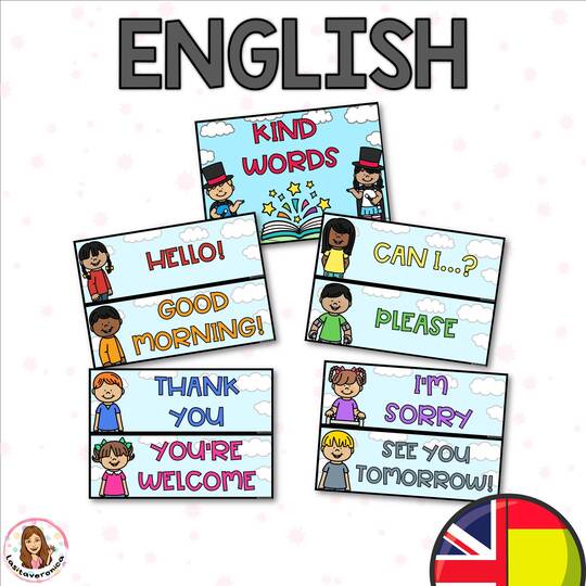 Profes Papel Tijera Palabras mágicas. Palabras amables. Kind Words ...