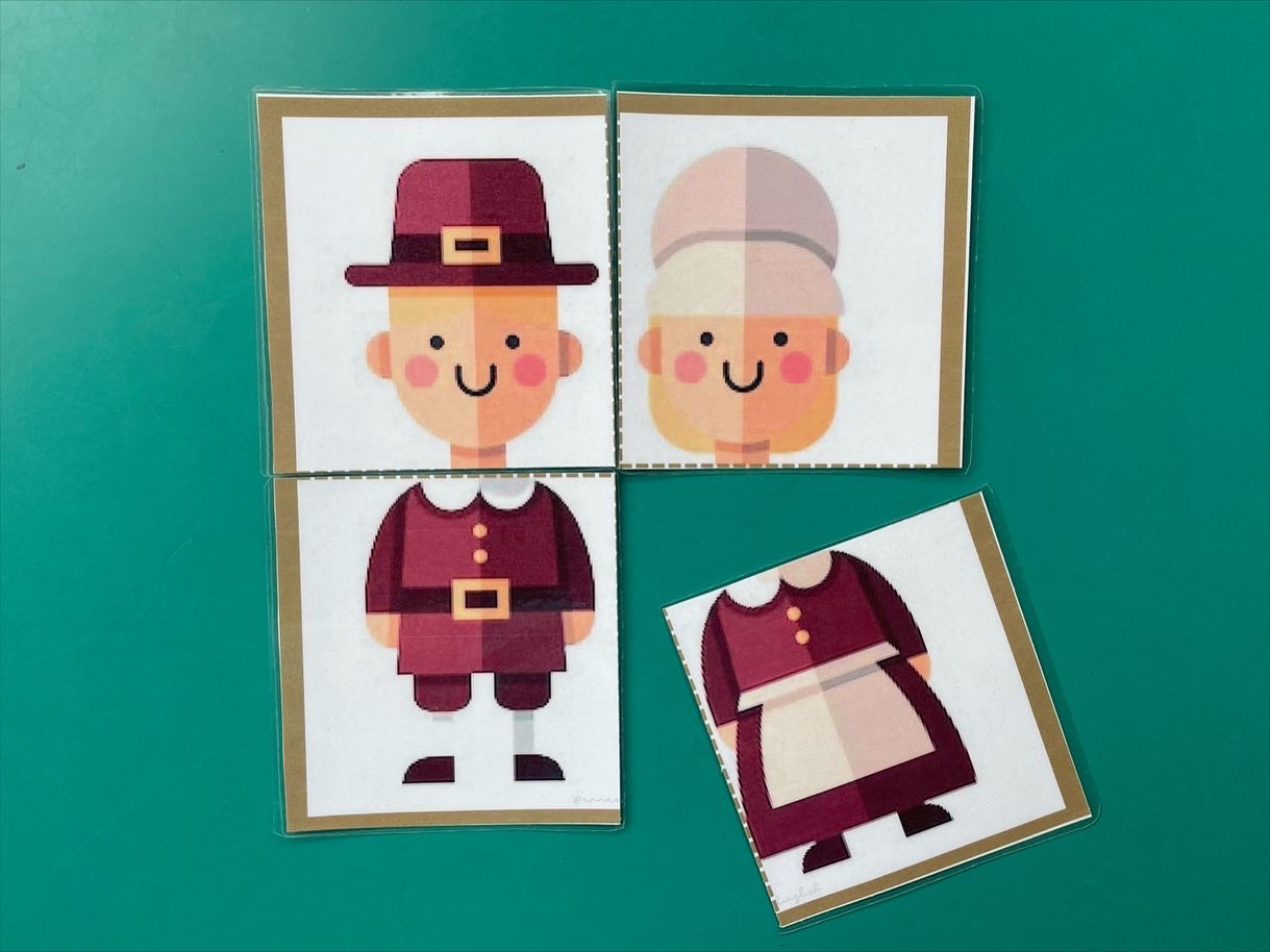 Profes Papel Tijera Thanksgiving activity book