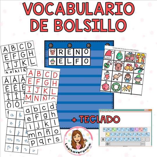 Profes Papel Tijera Vocabulario Navidad. Christmas Vocabulary. December ...