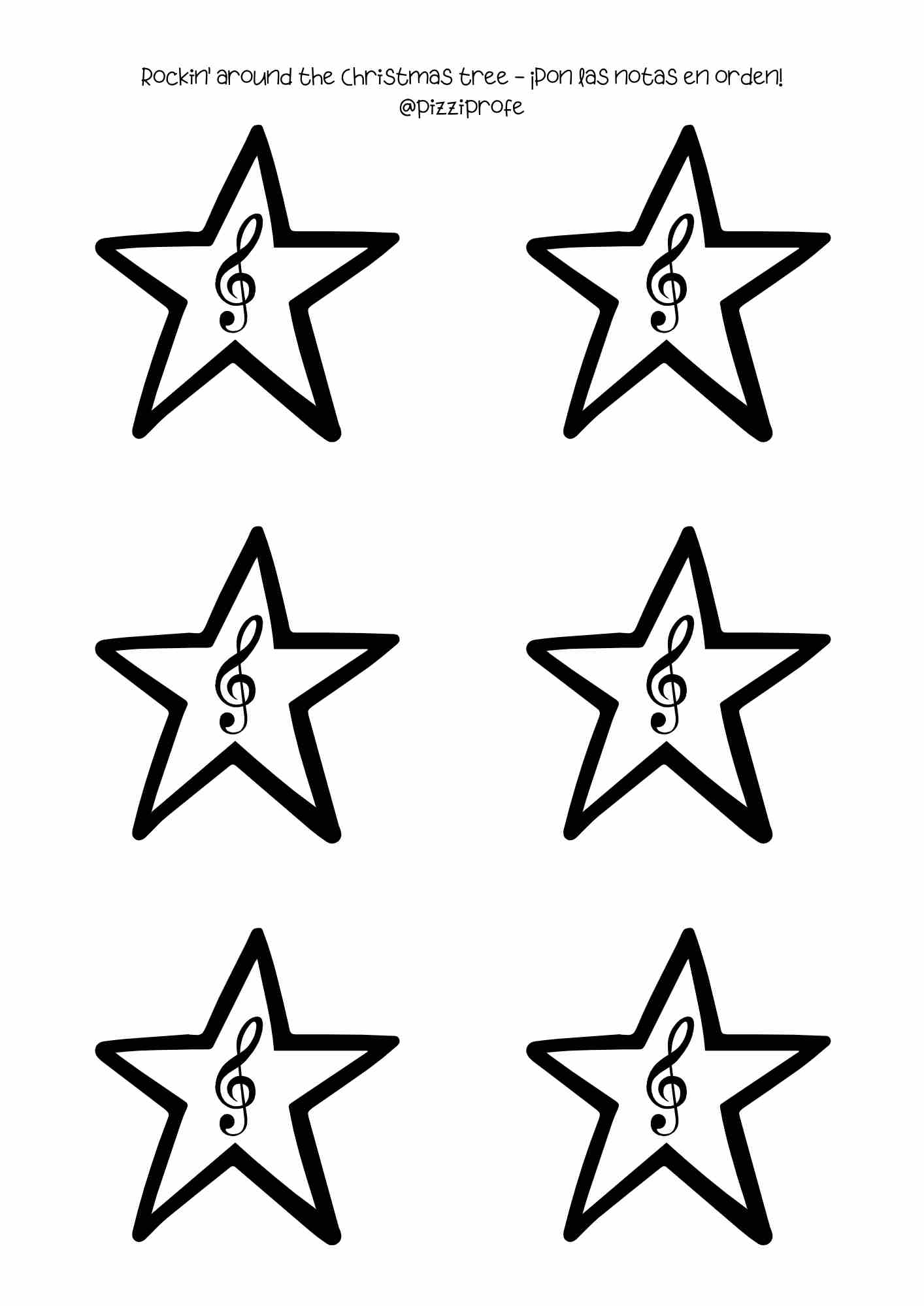 Profes Papel Tijera ¡Pon las notas en orden! - Rockin' around the ...