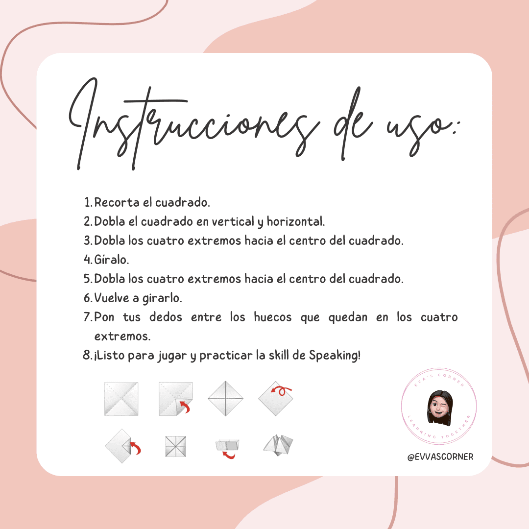 Profes Papel Tijera Comecocos - Cootie Catcher (Templates/Plantillas)