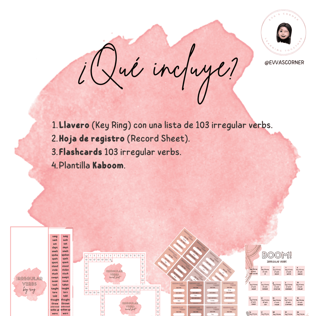 Profes Papel Tijera Pack Irregular Verbs