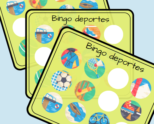 Profes Papel Tijera BINGO DEPORTES