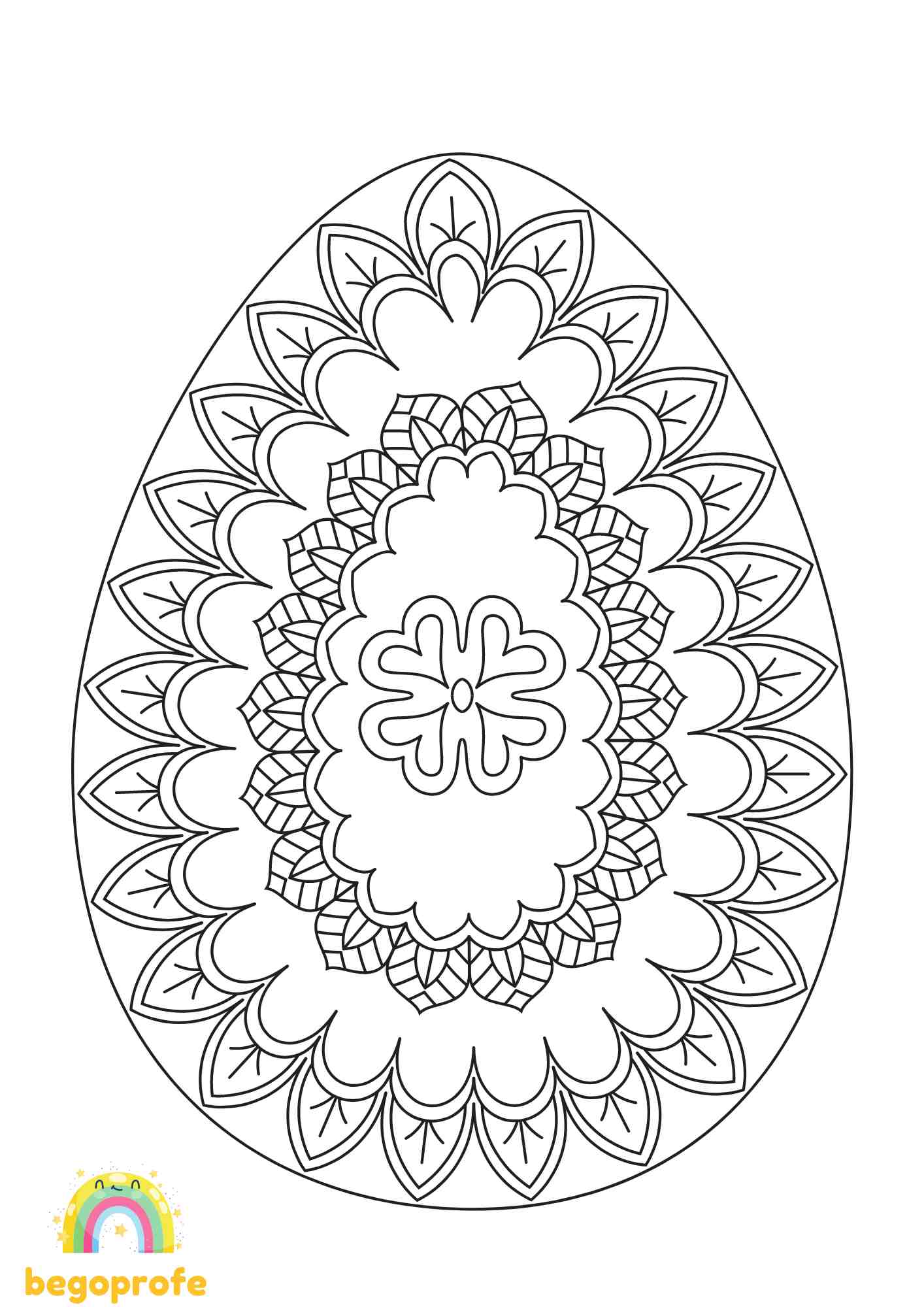 Profes Papel Tijera Easter egg mandalas - Mandalas huevo de Pascua